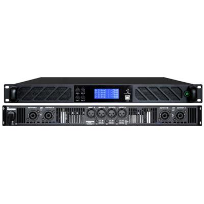 China Professional Class - D Stereo Amplifier , 4×600W At 8Ω  1U Class-D DSP for sale