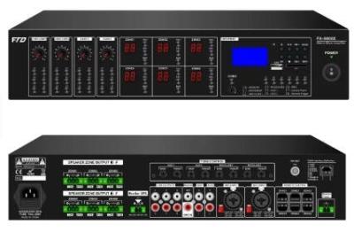 China New Arrived 19'' Rack Size Matrix Mixer Amplifier With USB/SD/FM/BT for sale