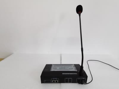 China 120 Zone Capacity Voice Evacuation Gooseneck Wireless System Touch Screen Remote Paging Microphone for sale