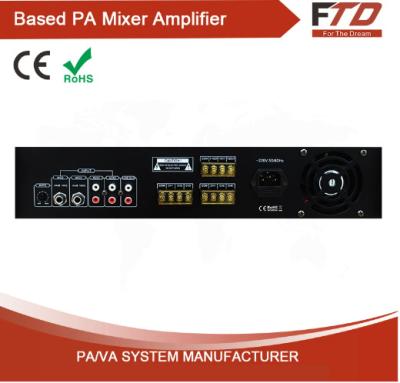 China PA System Amplifier Power Mixer Amplifier Economy 6 Zone 500w Amplifier Audio for sale