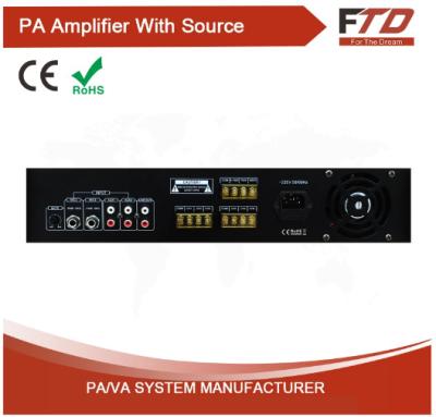 China Public Adress System Full Set 6 Zone 120w Amplifier Audio With MP3 & FM for sale
