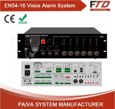 China 6 Zone Voice Evacuation Amplifier marine evacuation system for sale