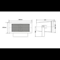 China 30W pa  Outdoor home loaded Music Horn Speaker a-8 indoor speaker system for sale