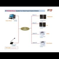 China portable line array pa system IP System Wall Mount Amplifier for sale