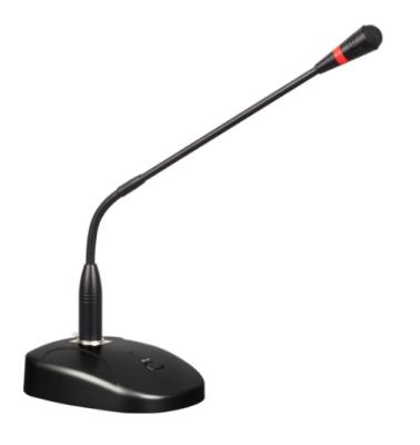 China Gooseneck Wired Microphone Condenser Tabletop Microphone with DC9V for sale