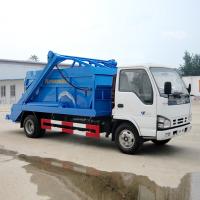 China ISUZU 600P 6cbm Swing Arm Garbage Truck With ISUZU 120hp Engine for sale