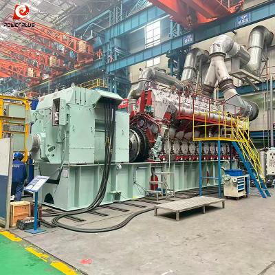 China 7MW Gas Generator Set Powerplus 18MV320G High Efficiency Industrial Power Generation System for Factory Use for sale
