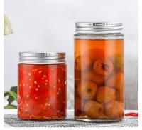 China 73mm Diameter Round Storage Jar Empty Clear Glass Jar With Long Sercive Life for sale