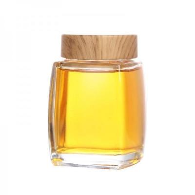 China Empty Glass Jar Square Shape High Safety Glass Jar For Food Storage for sale