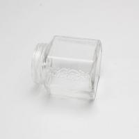 China Durable Hexagonal Glass Jar 5ml -5000ml Customized Food Storage Glass Jar for sale