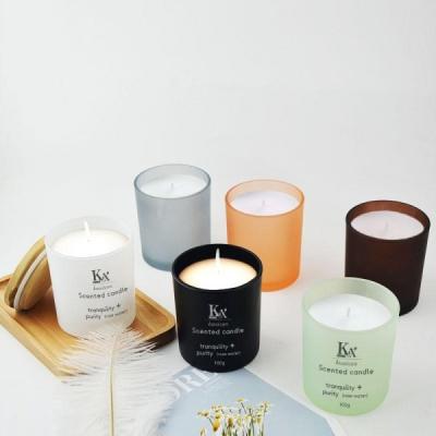 China Custom Logo Scented Candle Glass Jar Home Use Candle Glass Jar for sale