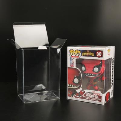 China 4 Inch Funko Pop Protector Case 0.35-0.5mm Thickness Clear Acrylic Display Box for Collectibles for sale