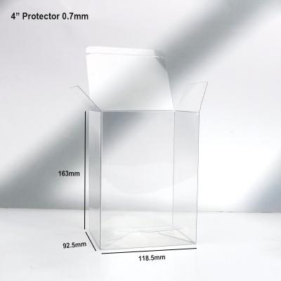China 4-inch 0.7mm PET Funko Pop Protector with Anti-Scratch Surface and 96% UV Resistance for sale