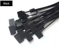 China 4*150mm Nylon Cable Tag Ties Plastic Loop Ties Self Locking Zip Ties for sale