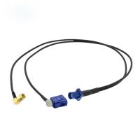 China SMA GPS Power Battery Cable 2M 5M Fakra C Male Right Angle Y Type Splitter for sale