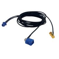 China SMA GPS Power Battery Cable 2M 5M Fakra C Male Right Angle Y Type Splitter for sale