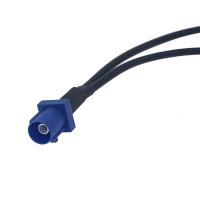 China SMA GPS Power Battery Cable 2M 5M Fakra C Male Right Angle Y Type Splitter for sale