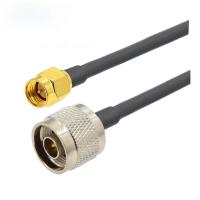 China RF Coaxial Automotive Wiring Harness RG-58 Coaxial Cable N Type To SMA 15cm 50cm 1m 2m for sale