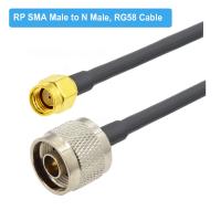 China RF Coaxial Automotive Wiring Harness RG-58 Coaxial Cable N Type To SMA 15cm 50cm 1m 2m for sale