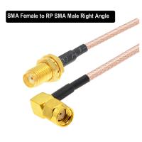 China Right Angle SMA Male TO Female Cable RF Antenna Extension RG316 Coaxial Cable for sale
