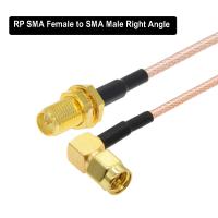 China Right Angle SMA Male TO Female Cable RF Antenna Extension RG316 Coaxial Cable for sale