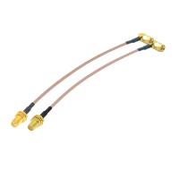 China Right Angle SMA Male TO Female Cable RF Antenna Extension RG316 Coaxial Cable for sale