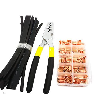 China OEM Industrial Electrical Connector Small Copper Terminal Lug 1.5mm-8mm with Heat Shrink Tube for sale