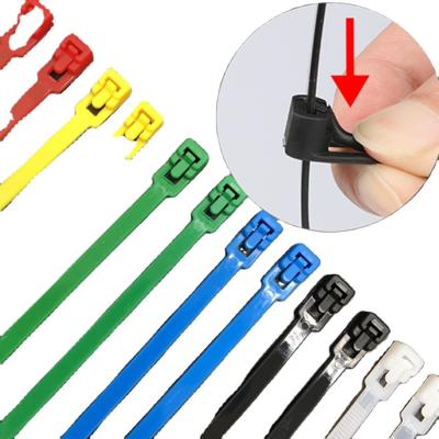 China Releasable Quick Release Cable Ties Colorful Reusable 5*200MM for sale