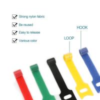 China 1.2cm*15cm Nylon Reusable Cable Ties Releasable Eco Friendly for sale