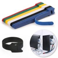 China 1.2cm*15cm Nylon Reusable Cable Ties Releasable Eco Friendly for sale