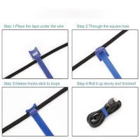 China 1.2cm*15cm Nylon Reusable Cable Ties Releasable Eco Friendly for sale