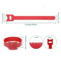 China 1.2cm*15cm Nylon Reusable Cable Ties Releasable Eco Friendly for sale