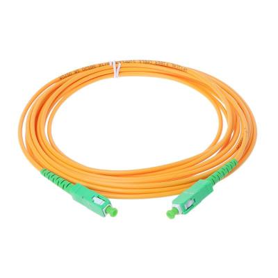 China ELETECK APC-SC APC-SM Fiber Optic Jumper Cable 3mm Extension Patch Cord for sale
