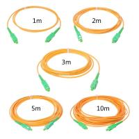 China ELETECK APC-SC APC-SM Fiber Optic Jumper Cable 3mm Extension Patch Cord for sale