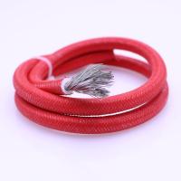 China 0.3mm 1.5mm 2.5mm Silicone Wire Cable Heat Resistant 300 Deg C Fiberglass Braided for sale