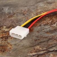 China 15.5cm 4 Pin Cable Wire Harness IDE Male To Dual SATA 15 Pin for sale