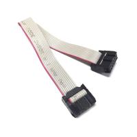 China 1mm 1.27mm Pitch Single Row Ribbon Cable 10 Pin 10 Core 180mm for sale