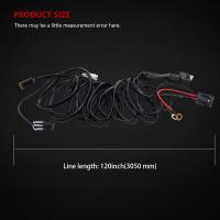 China Offroad Truck IP68 LED Light Bar Wiring Harness 300W LED Automotive Wiring Harness for sale