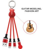 China Sync 3 In 1 Keychain Cable For Samsung 2.4 A USB Cable IOS Android for sale