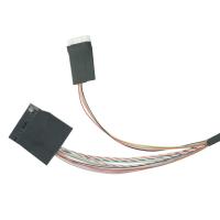 China 10 Pin 20 Pin 40 Pin LVDS Wire Harness 0.5mm Pitch 28 Awg 36 Awg 40 Awg Industry Control for sale