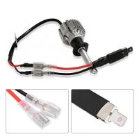 China Single Wire H1 LED Bulb Connector 12v ABS Electric Wire Harness For LED Headlights for sale