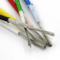 China 1m High Temperature Silicone Wire 0.3mm 1mm 1.5mm 4mm Glass Fiber for sale