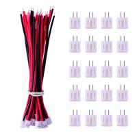 China Ph2.0 Micro 2 Pin 24AWG Silicone Cable Male Female 100mm 150mm for sale