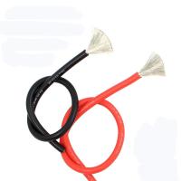 China ELETECK High Temperature Silicone Wire 18AWG Red Black 2.3mm OD for sale