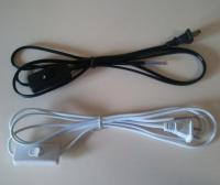 China 1.5m Lamp Extension Cord With Switch 0.5 Wire Core Plug Power Cord Black for sale