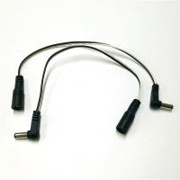 China DC Plug 90 Degree Power Cable Extension Female to male 5.5 2.112V for sale