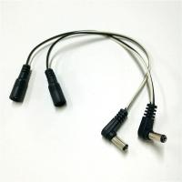 China DC Plug 90 Degree Power Cable Extension Female to male 5.5 2.112V for sale