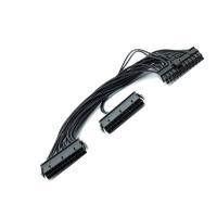 China Atx Motherboard 24 Pin Dual PSU Splitter Cable Wire Harness Adapter For Mining for sale