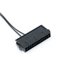 China Atx Motherboard 24 Pin Dual PSU Splitter Cable Wire Harness Adapter For Mining for sale