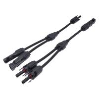 China MC4 Solar Photovoltaic Cable 2 Branch Y Type 3 Way Plug ISO9001 VGA for sale